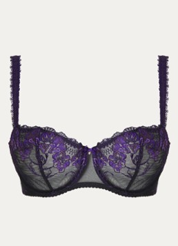 Aubade A Fleur de Toi balconette bh met borduring • Paars • deBijenkorf.be