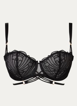 Aubade L 'Indomptable balconette bh met borduring • Zwart • deBijenkorf.be