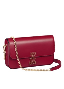 Cartier Double C Mini Chain crossbodytas van kalfsleer CRL1002306 ...