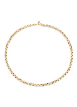 Diamond Point Gouden schakel collier Timeless Treasures 45 cm ...