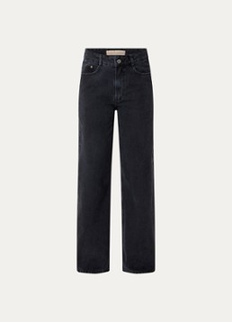 LES Atelier Laura high waist wide leg jeans met steekzakken • Zwart ...