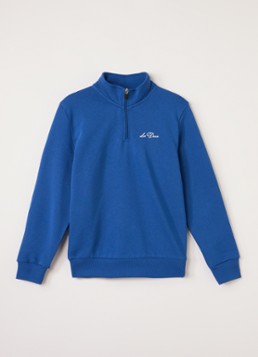 Les Deux West Side sweater met halve rits • Kobaltblauw • deBijenkorf.be