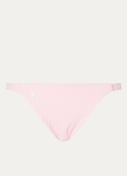 Ralph Lauren Devin bikinislip van badstof met logoborduring • Lichtroze ...