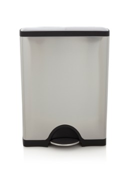 Simplehuman Recycling pedaalemmer 46 liter • Zilver • deBijenkorf.be