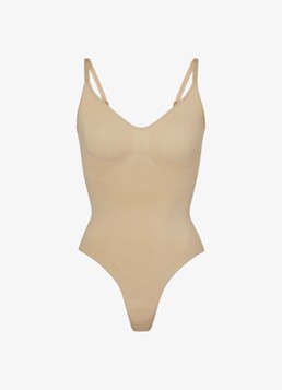 SKIMS Fits Everybody low back corrigerende body • Naturel • deBijenkorf.be