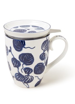 Tokyo Design Studio Flora Japonica Ivy mok met theezeef 3-delig • Wit ...