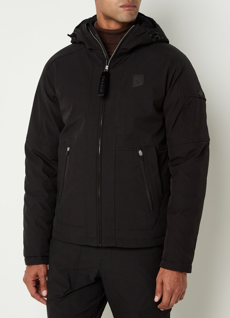 CHASIN' Saturn Commute jack van softshell met capuchon • Zwart ...