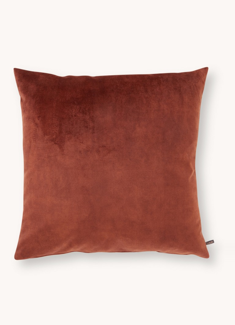 Claudi Eco Adona sierkussen 60 x 60 cm • Roodbruin • deBijenkorf.be