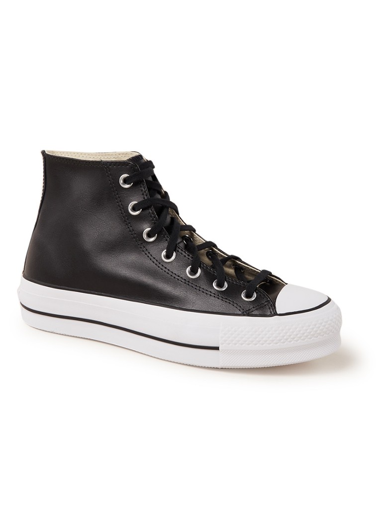 Converse Sneaker All Star en cuir • Noir • de Bijenkorf