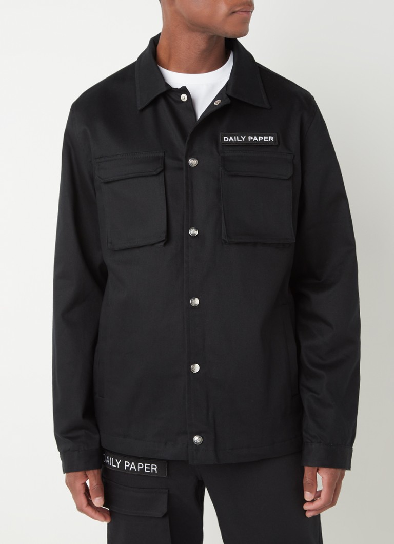 Daily Paper Cargo Coach utility jack met logo • Zwart • deBijenkorf.be