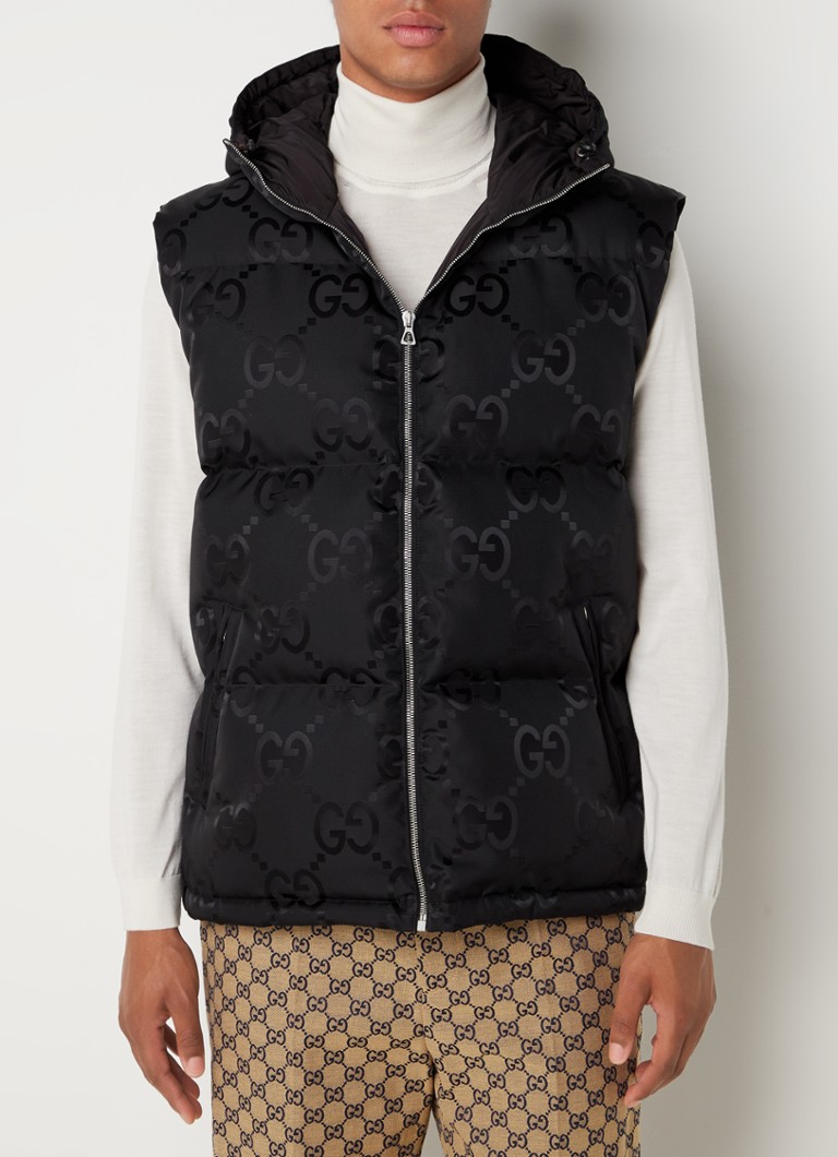 Gucci Gewatteerde bodywarmer met donsvulling • Zwart • deBijenkorf.be