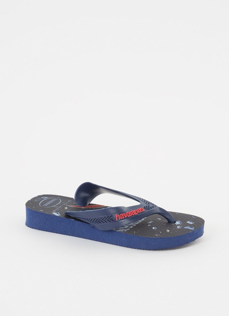 Havaianas Max Herois slipper met logo • Donkerblauw • deBijenkorf.be