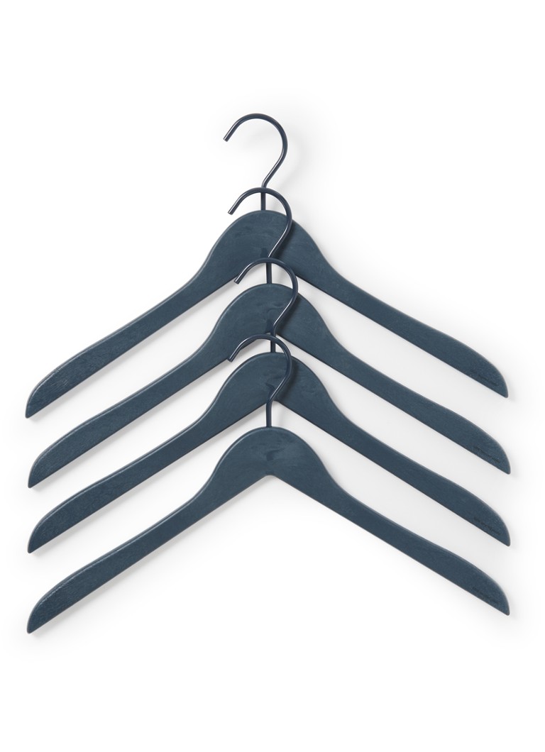 Hay Coat Hanger kledinghanger set van 4 • Blauwgrijs • deBijenkorf.be