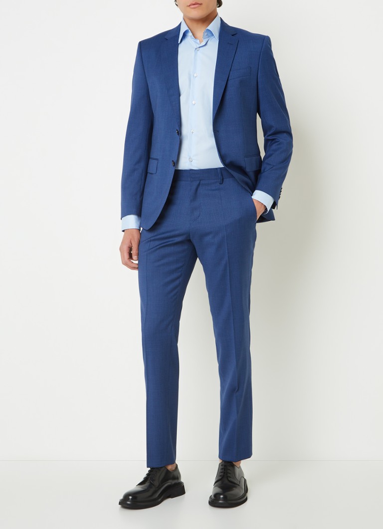 HUGO BOSS H-Huge slim fit 2-delig pak van scheerwol • Royalblauw ...