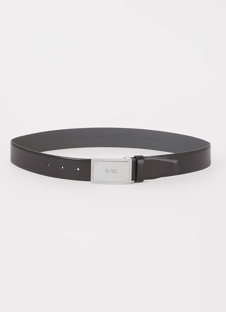 HUGO BOSS Icon riem van leer • Zwart • deBijenkorf.be