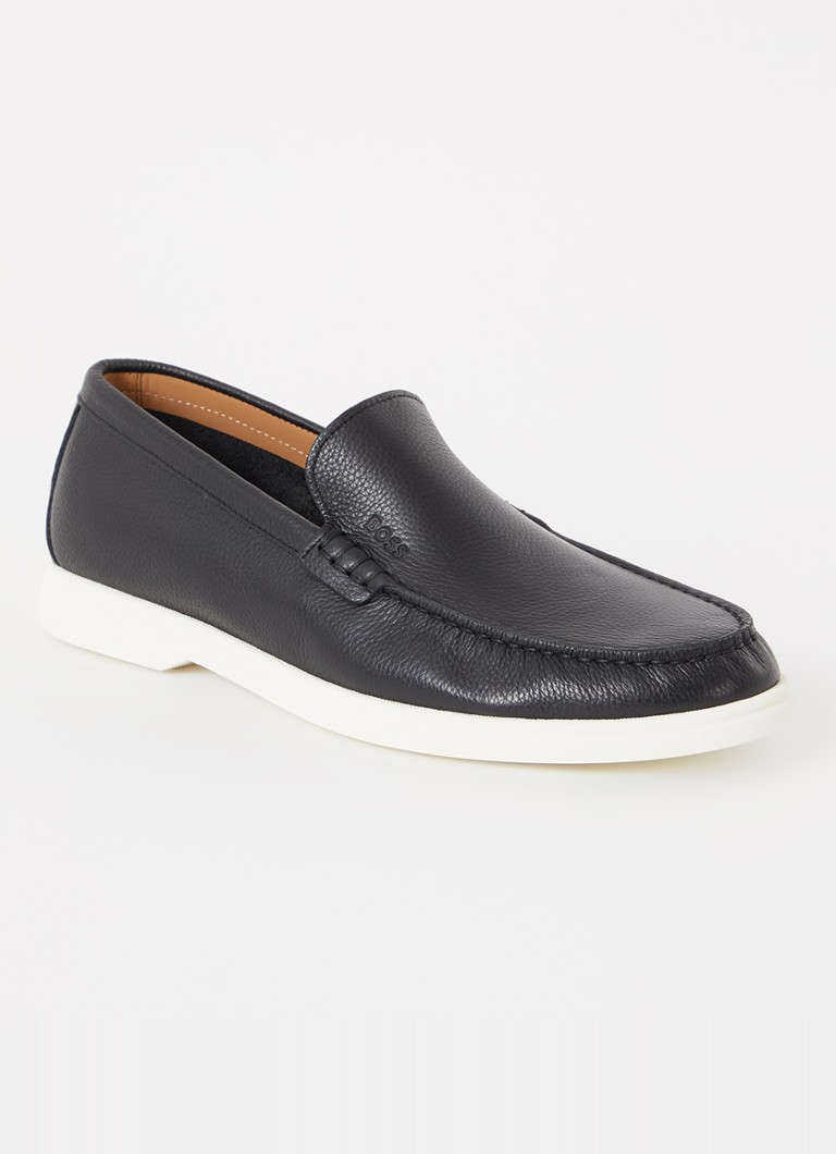HUGO BOSS Sienne mocassin van leer • Zwart • deBijenkorf.be HUGO BOSS Sienne mocassin van leer • Zwart • deBijenkorf.be