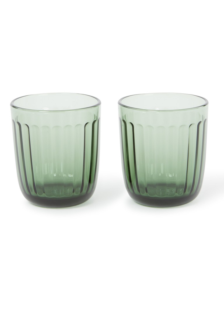 Iittala Raami drinkglas 26 cl set van 2 • Groen • deBijenkorf.be