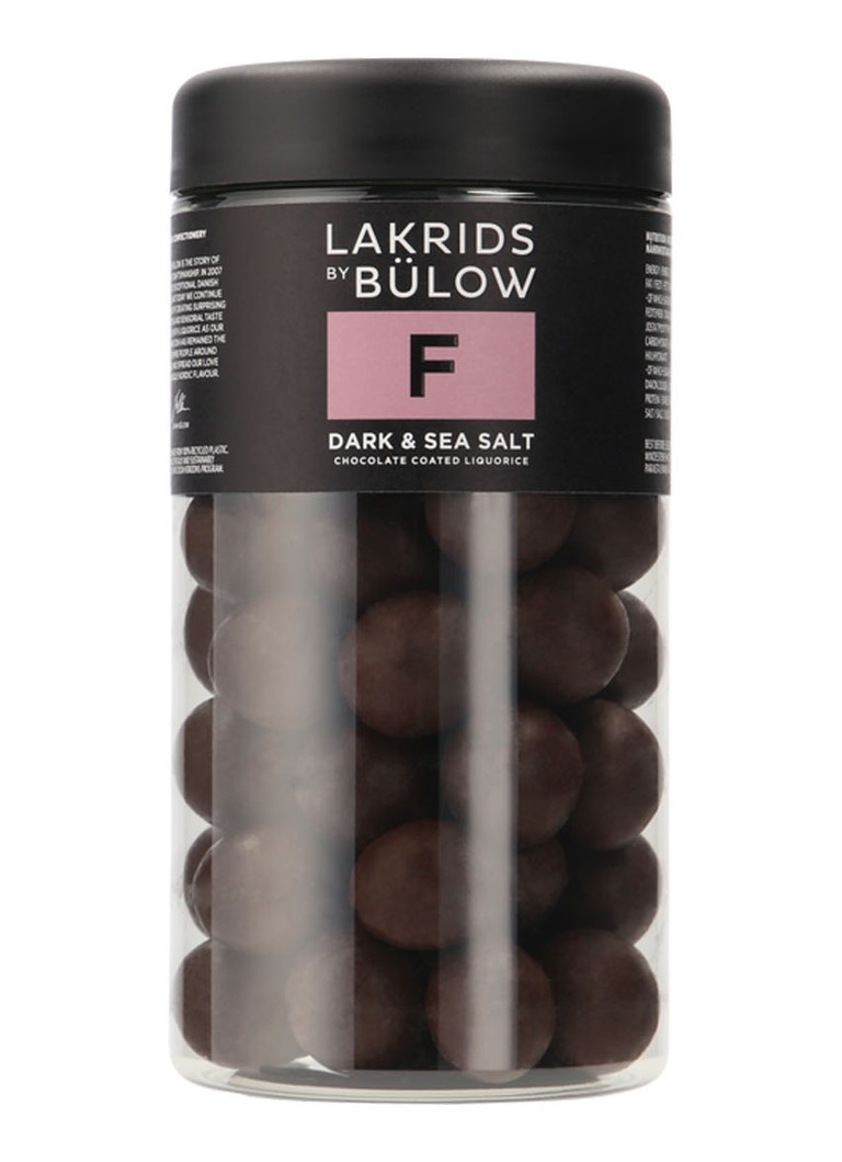 Lakrids by Bülow F - Dark & Sea Salt drop met chocolade 295 gram ...