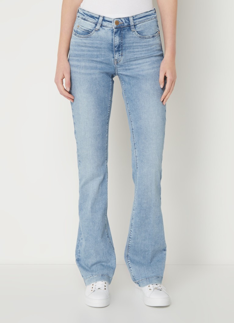 MAC Jeans Dream boot high waist flared jeans met medium wassing ...