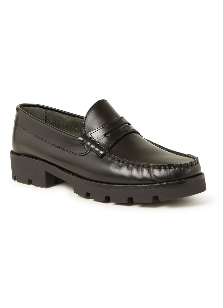 MANGO Tes mocassins en cuir • Noir • de Bijenkorf MANGO Tes mocassins en cuir • Noir • de Bijenkorf