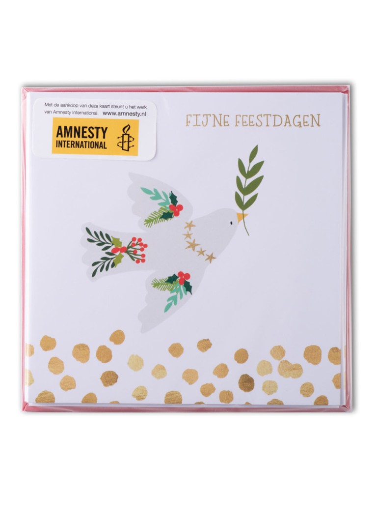 MAP Publishing Fijne Feestdagen Vredesduif pakje wenskaart set van 8 inclusief enveloppen • Wit ...