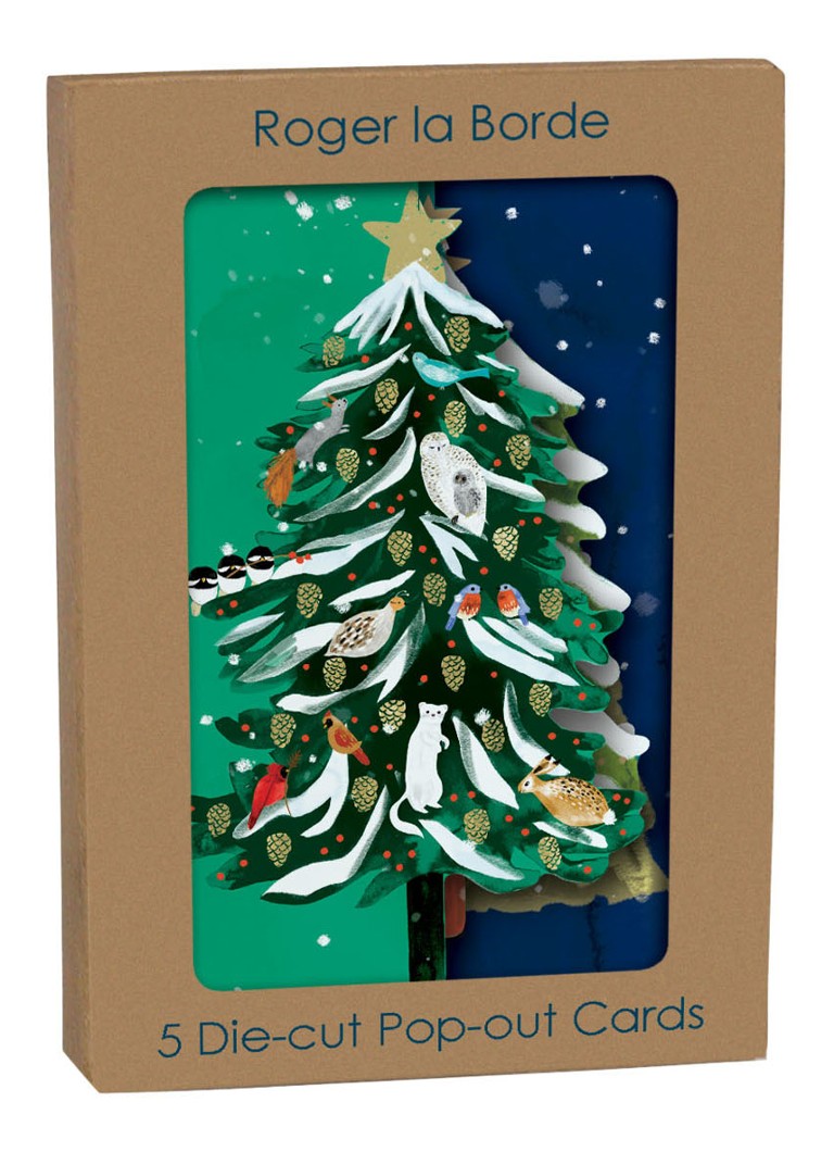 MAP Publishing Wild Winter Forest met 5 drieslag wenskaart - set van 5 inclusief enveloppen ...