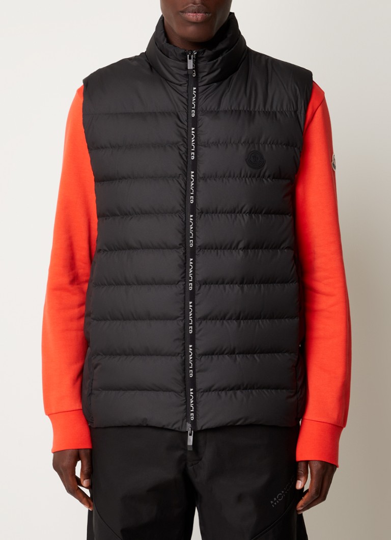Moncler Gewatteerde bodywarmer met donsvulling • Zwart • deBijenkorf.be