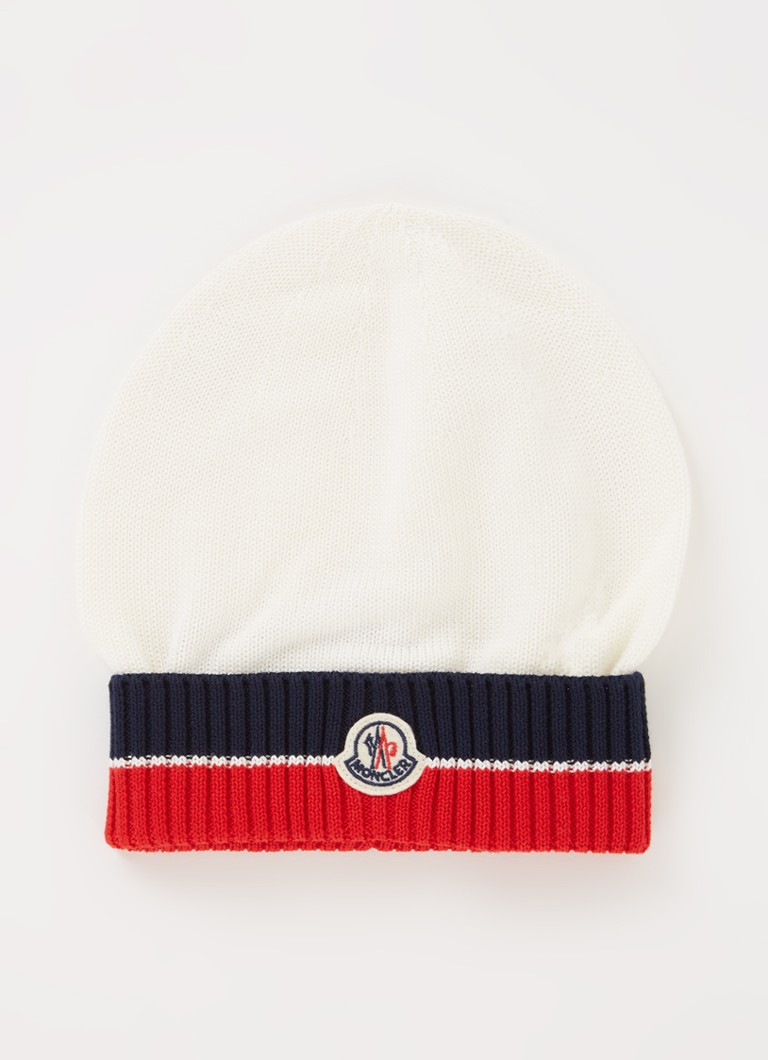 Moncler Muts met logo • Wit • deBijenkorf.be