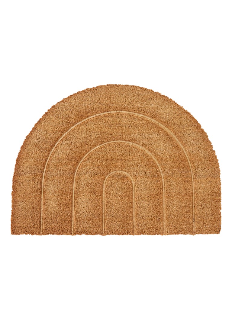 OYOY Living Design Rainbow deurmat 75 x 55 cm • Lichtbruin • deBijenkorf.be