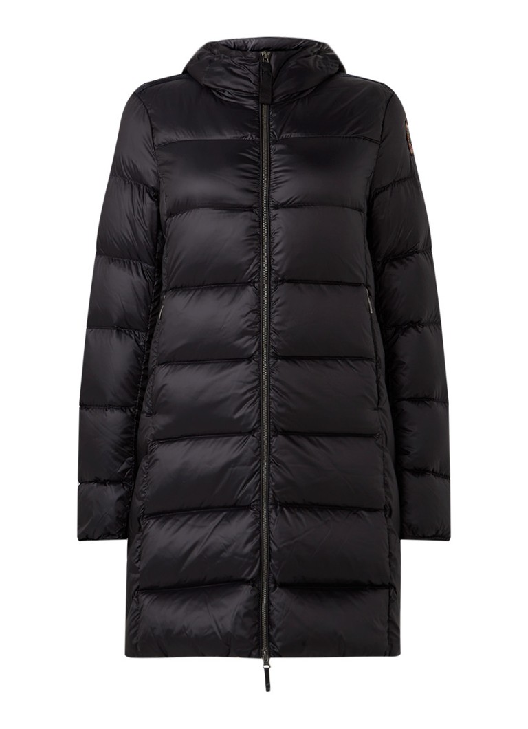 Parajumpers Marion gewatteerde jas met donsvulling en capuchon • Zwart ... Parajumpers Marion gewatteerde jas met donsvulling en capuchon • Zwart ...