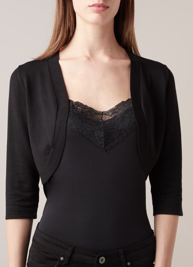 Phase Eight Elisha bolero met driekwart mouw • Zwart • deBijenkorf.be
