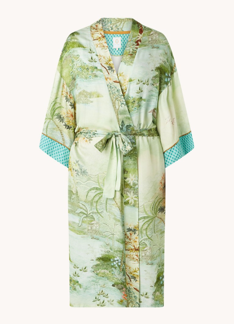 Pip Studio Noelle Paradise kimono met tropische print • Groen ... Pip Studio Noelle Paradise kimono met tropische print • Groen ...