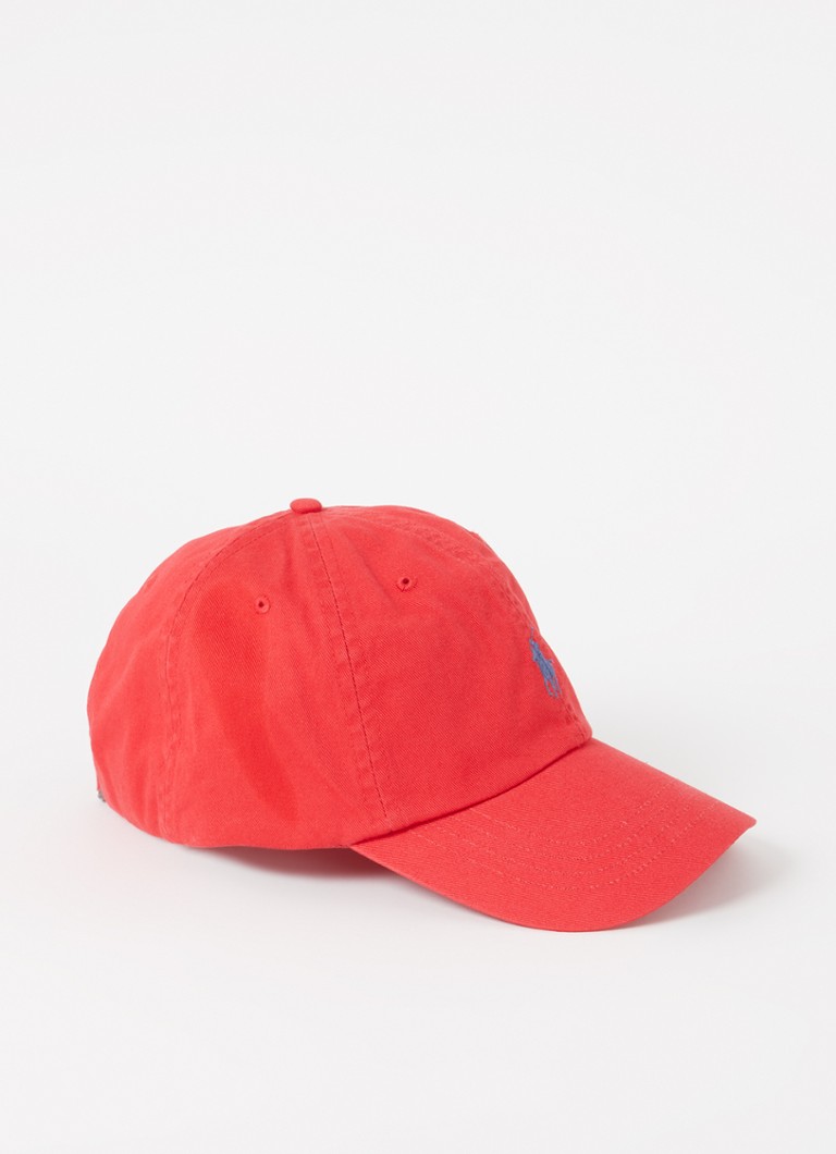 Ralph Lauren Pet met logoborduring • Rood • deBijenkorf.be
