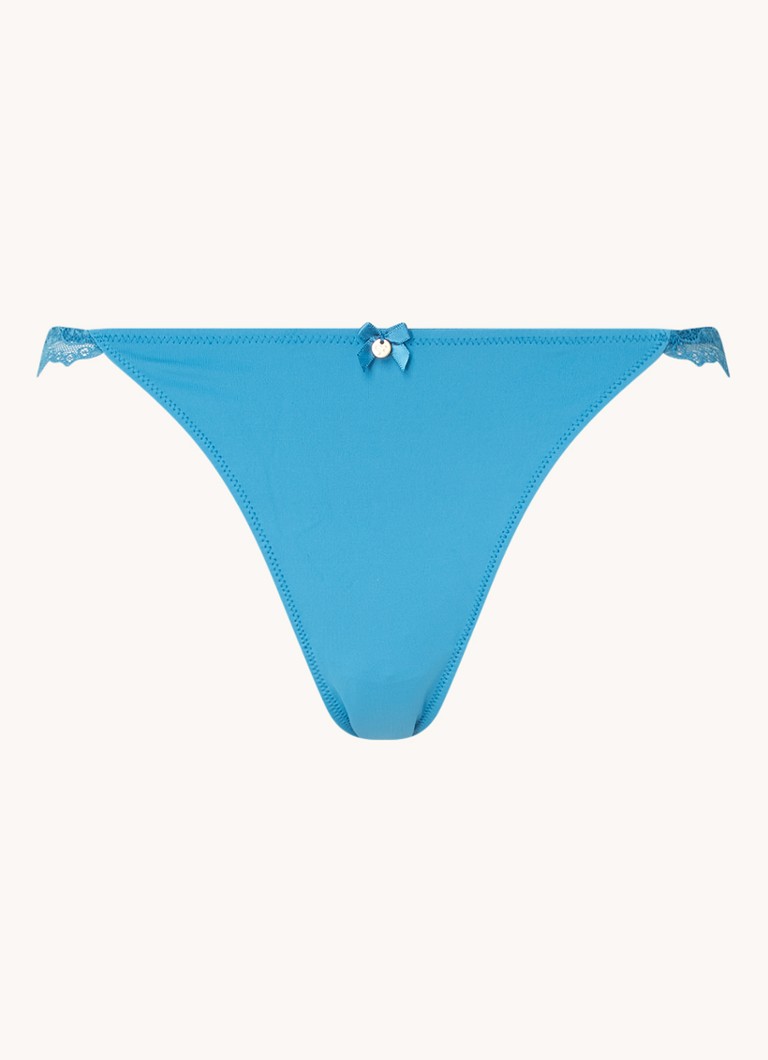 Sam Friday Tia string met kant • Blauw • deBijenkorf.be