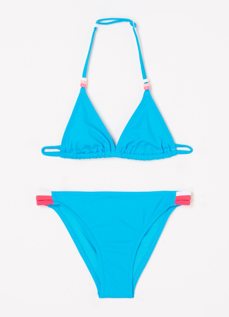 Sundek Mini Jennifer bikini met kralendecoratie • Blauw • deBijenkorf.be