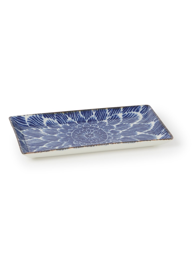 Tokyo Design Studio Ohuke Dahlia serveerschaal 23 x 12 cm • Donkerblauw ...
