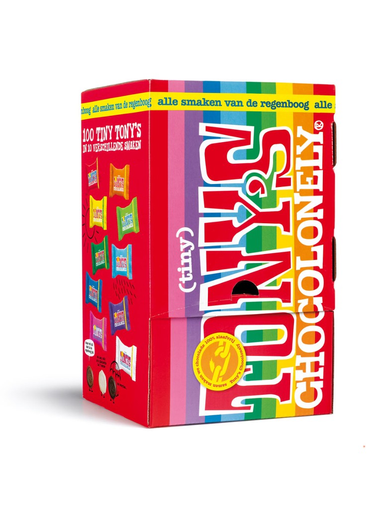 Tony's Chocolonely Tiny Tony's Mix mini chocoladereep 100 stuks ...