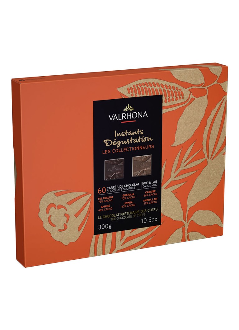 Valrhona Carres Dark & Milk gift box chocolade - set van 60 ...