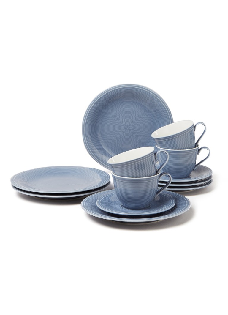 Villeroy And Boch Like Color Loop Serviesset 12 Delig • Staalblauw