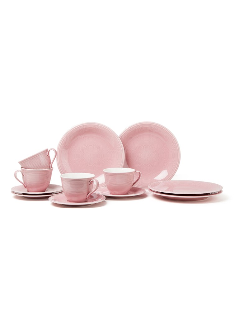 Villeroy And Boch Like Color Loop Serviesset 12 Delig • Lichtroze