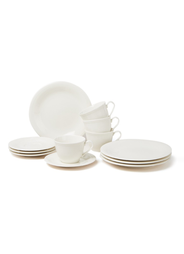 Villeroy And Boch Like Color Loop Serviesset 12 Delig • Wit • Debijenkorfbe