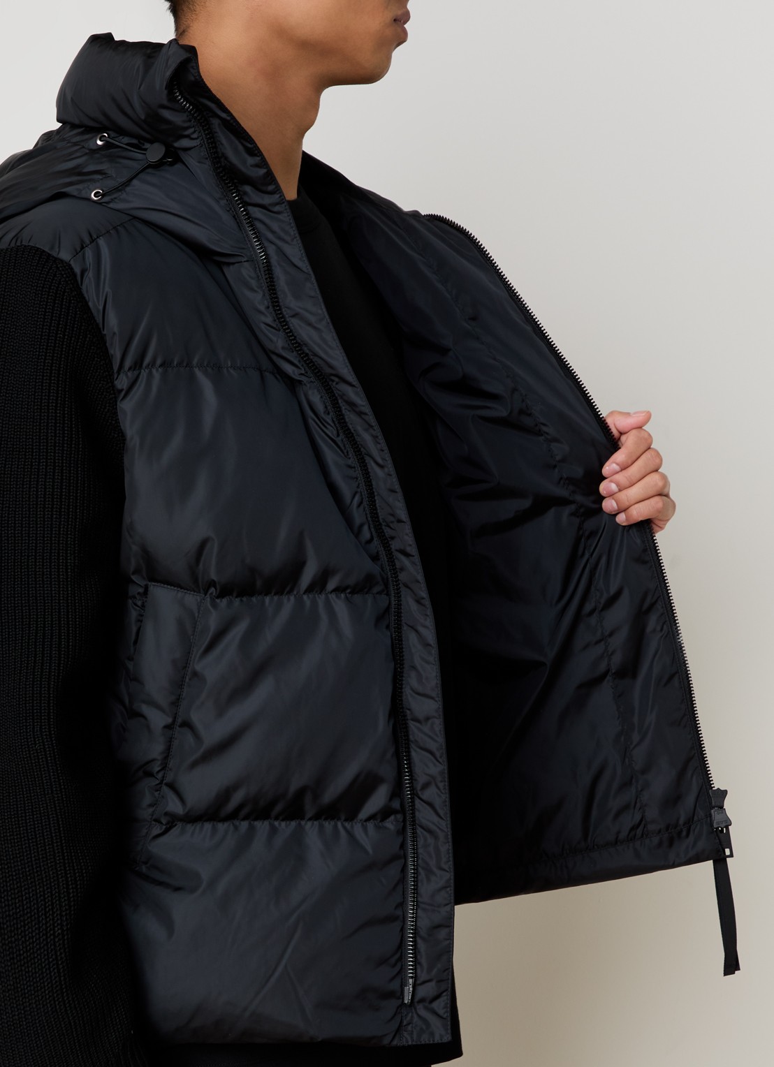 Canada Goose Hybridge jack in wolblend met donsvulling • Zwart ...