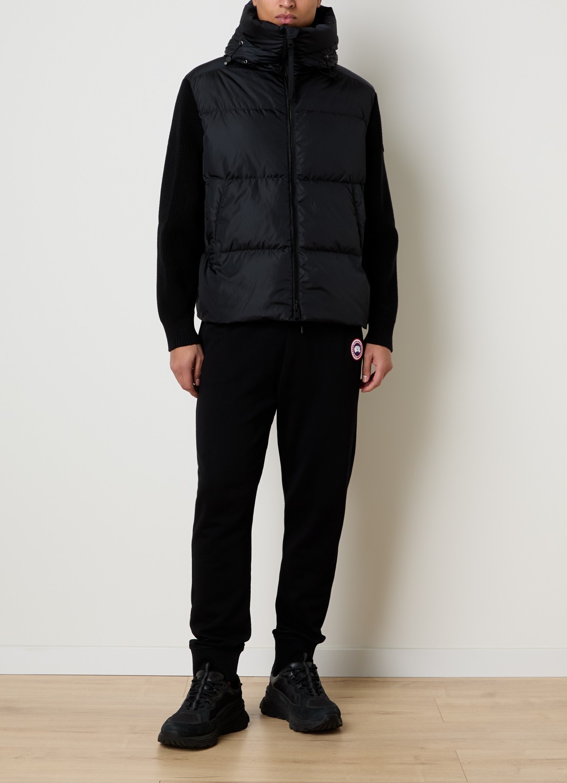 Canada Goose Hybridge jack in wolblend met donsvulling • Zwart ...