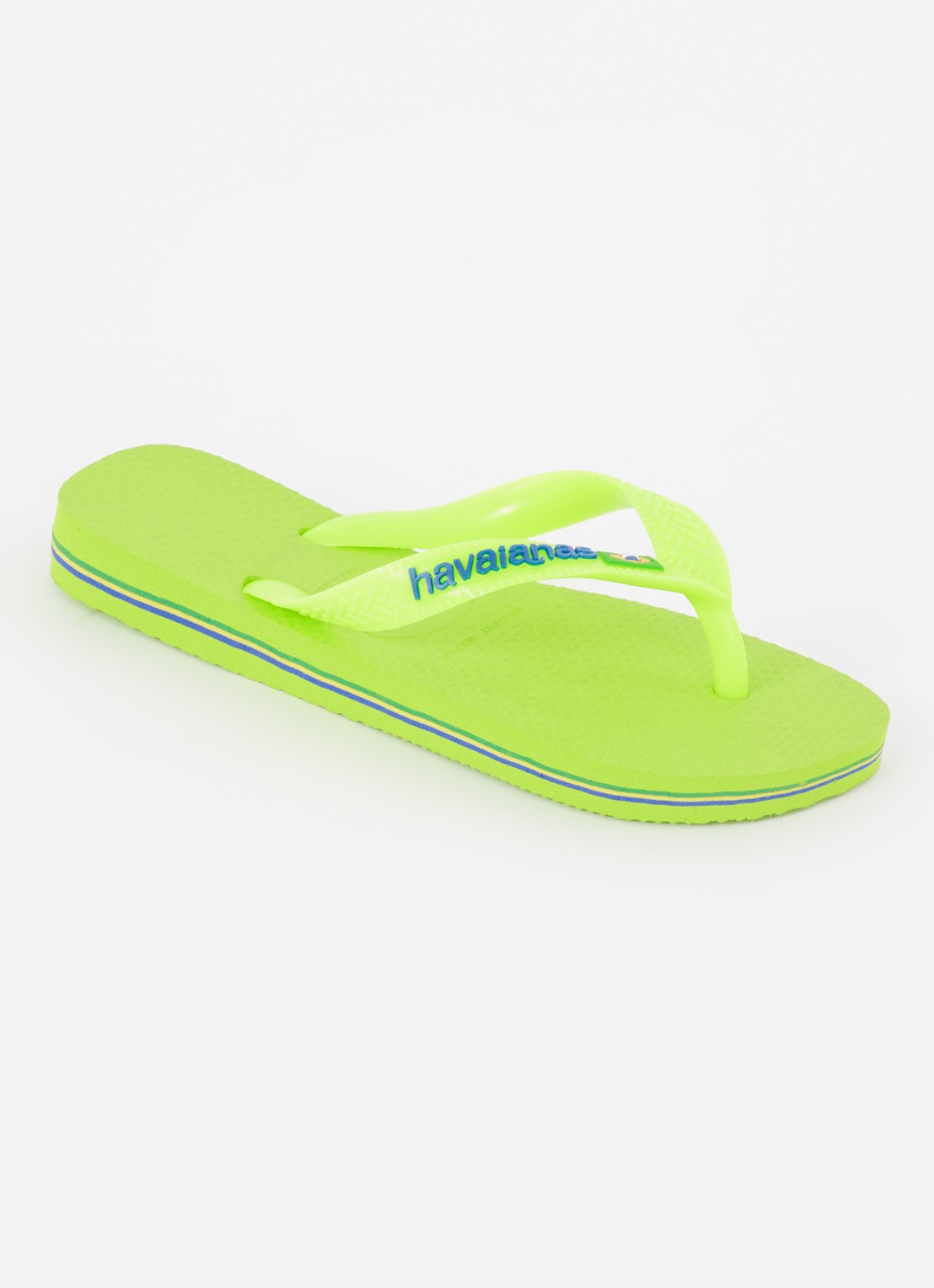 Havaianas Brasil slipper met logo • Lime • deBijenkorf.be