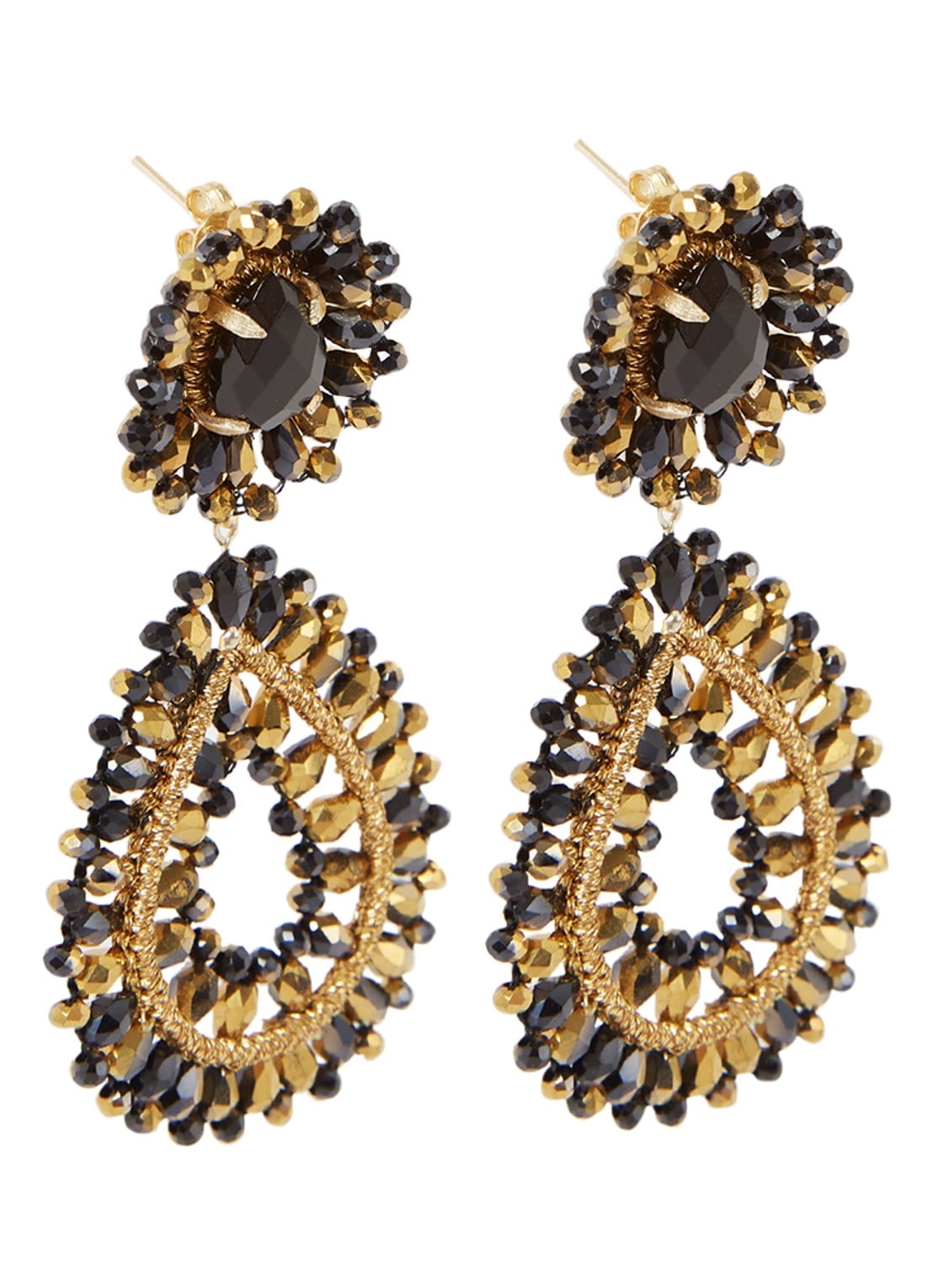 LOTT. gioielli Apollo statement oorbellen verguld • Steenrood ...