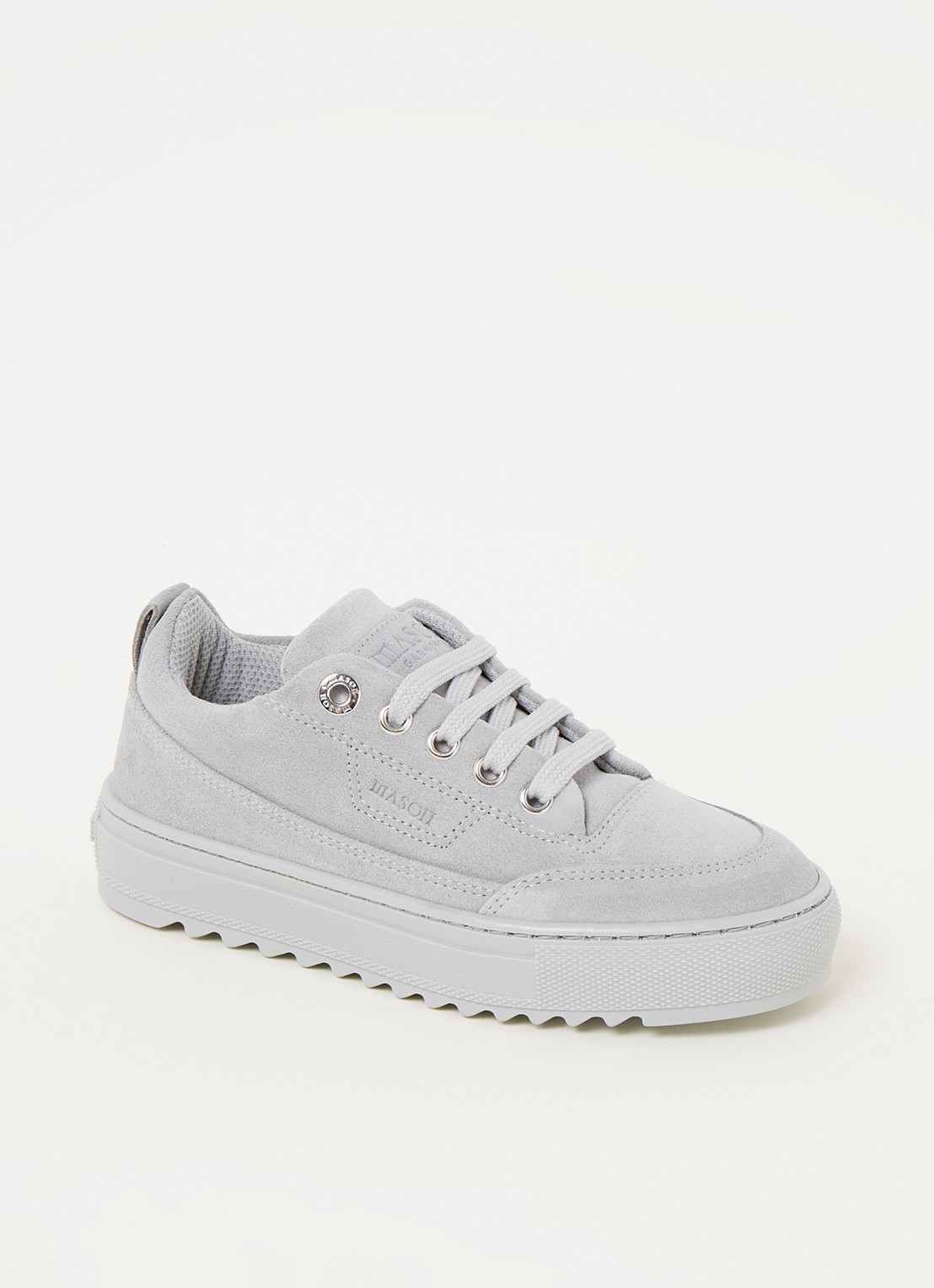 Mason Garments Torino sneaker van nubuck • Lichtgrijs • deBijenkorf.be