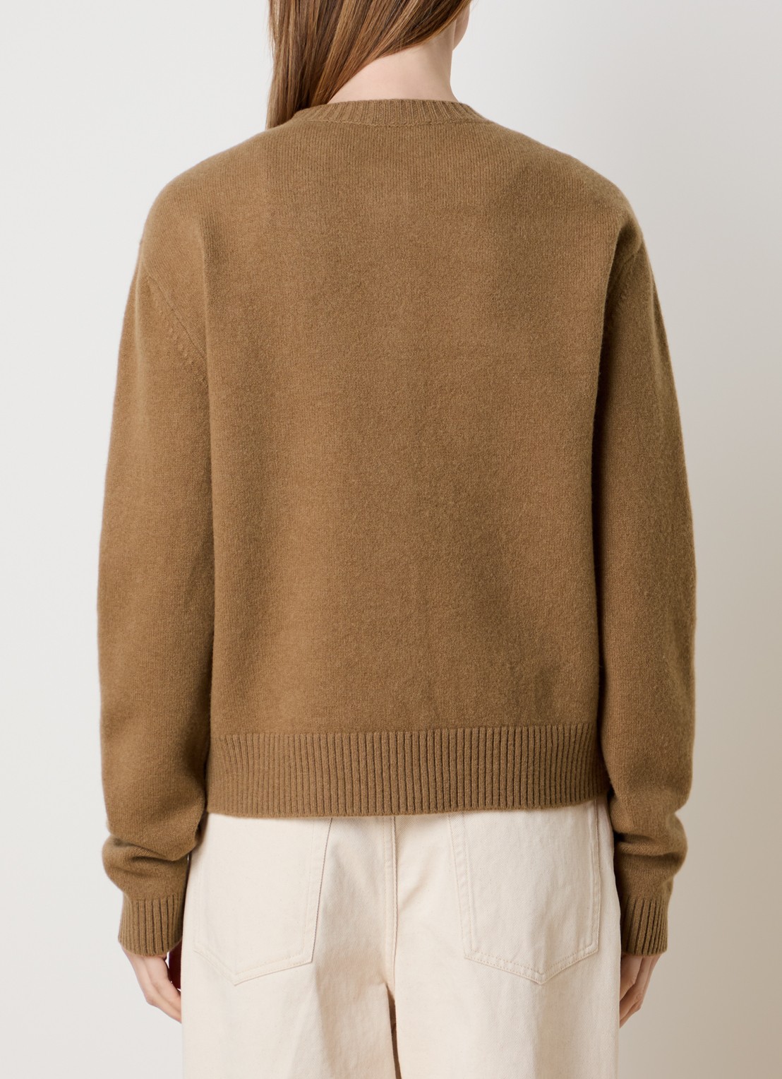 Róhe Fijngebreid vest in kasjmierblend • Camel • deBijenkorf.be